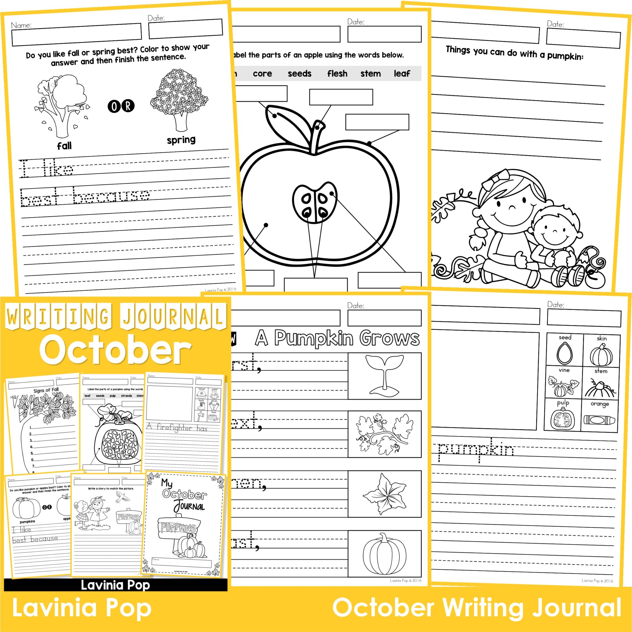 October Writing Journal Prompts