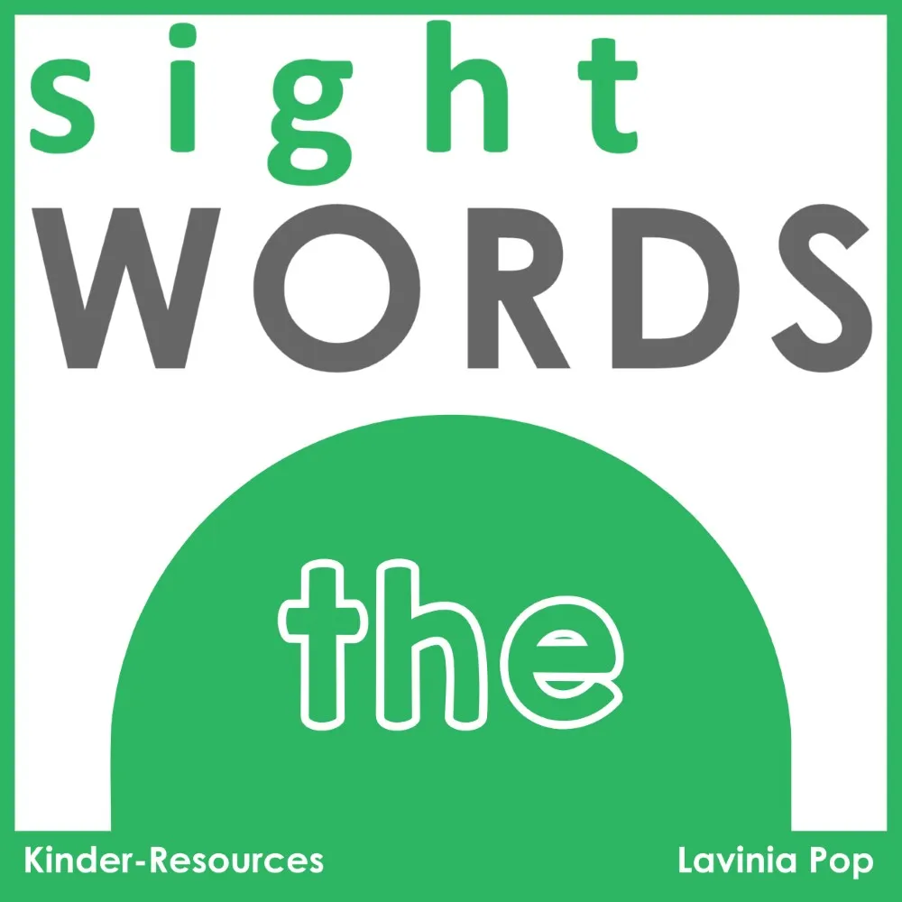 Sight Words Archives - Kinder Resources