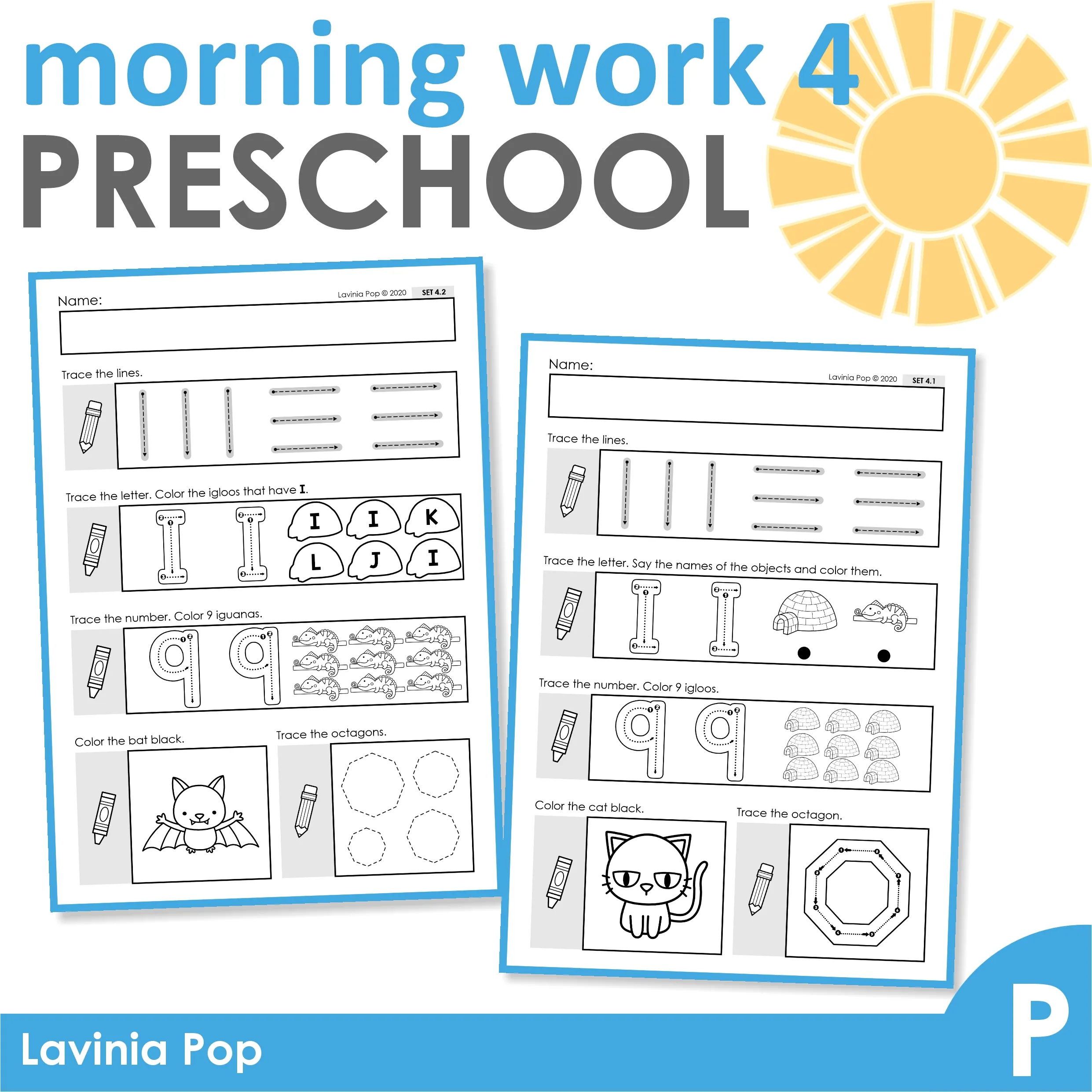 Preschool Morning Work Set 4 Preschool Morning Work Set 4