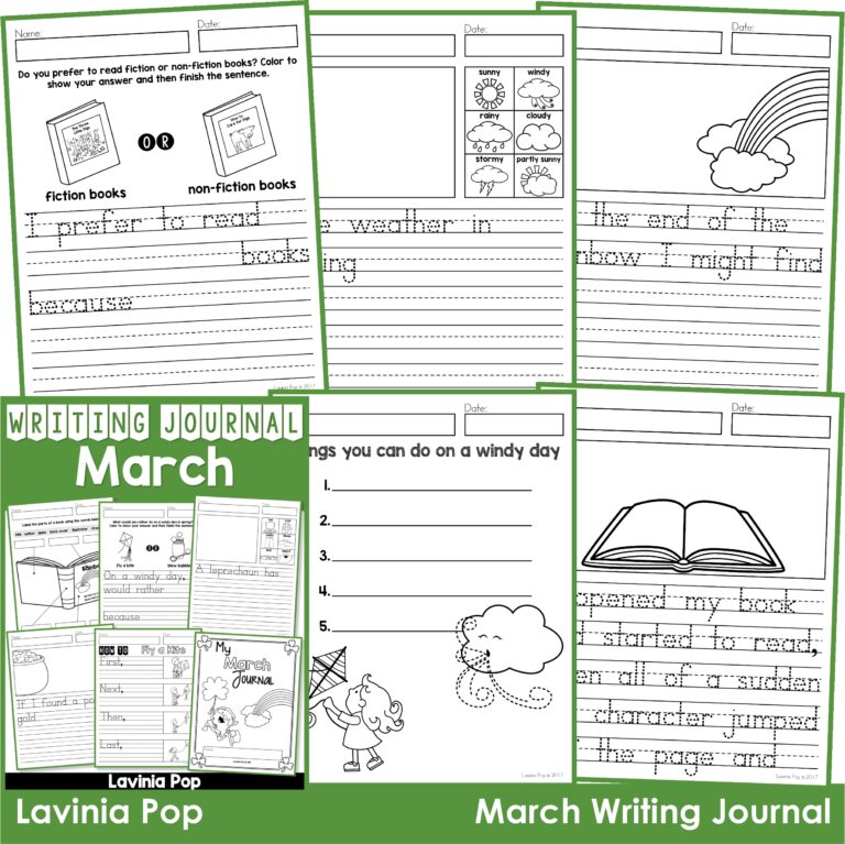 March Writing Journal Prompts