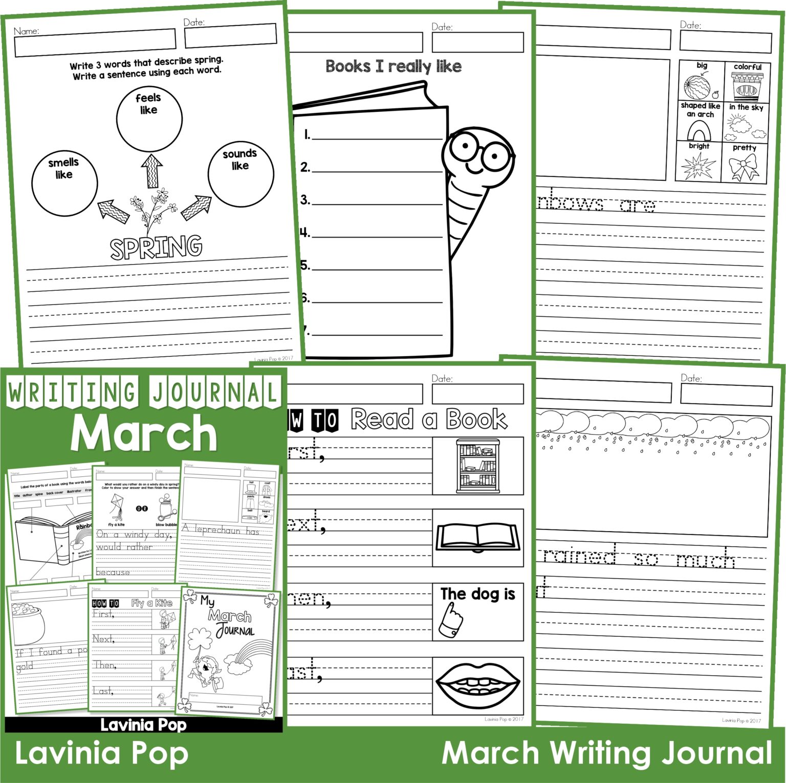 March Writing Journal Prompts