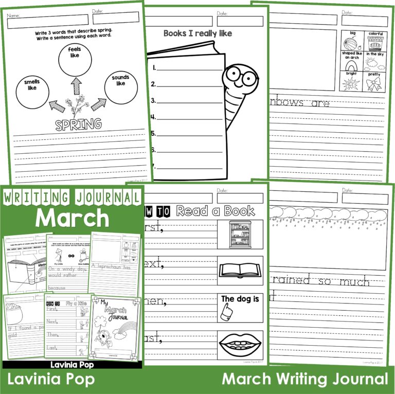 March Writing Journal Prompts