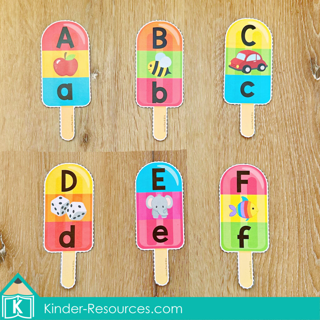 FREE Popsicle Alphabet & Beginning Sounds Activity