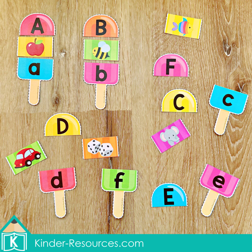 FREE Popsicle Alphabet & Beginning Sounds Activity