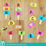 FREE Popsicle Alphabet & Beginning Sounds Activity