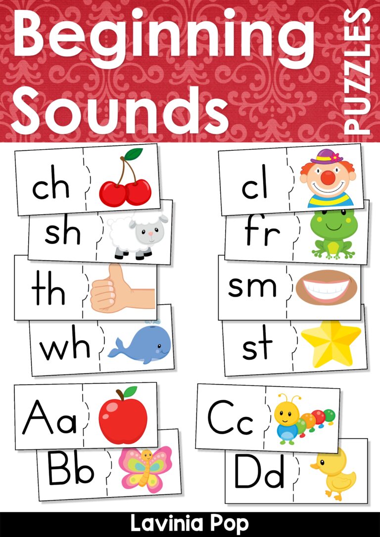 Beginning Sounds Puzzles
