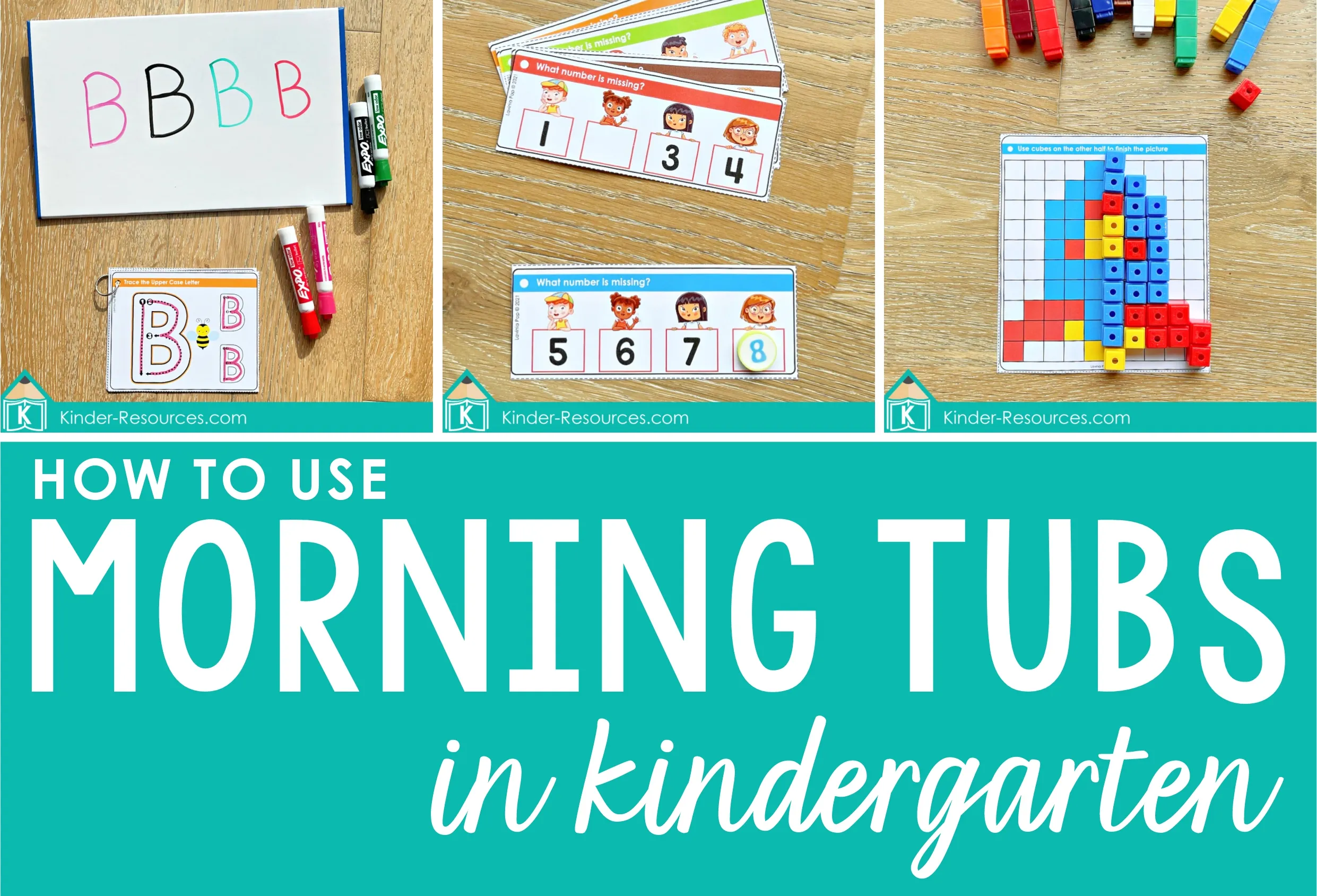 Kindergarten Morning Tubs Ideas and Free Resources
