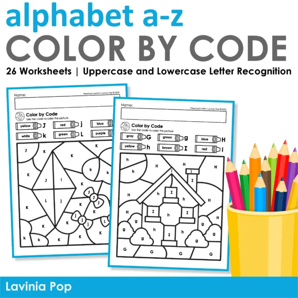 Alphabet Color by Code Worksheets