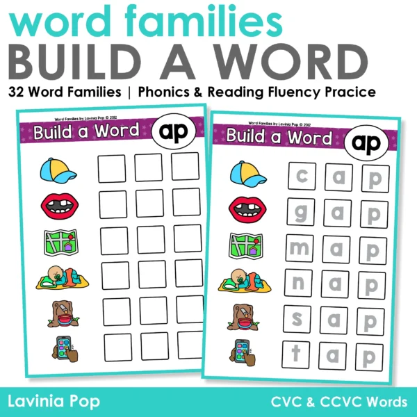 Word Family Center: Word Building Mats