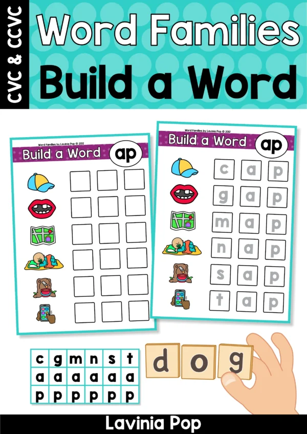 Word Family Center: Word Building Mats