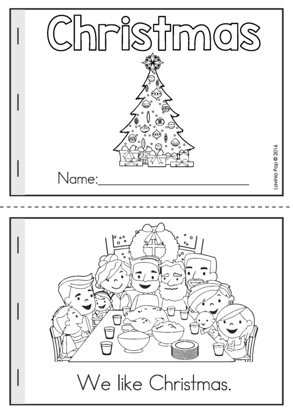 Christmas Preschool Worksheets and Activities No Prep