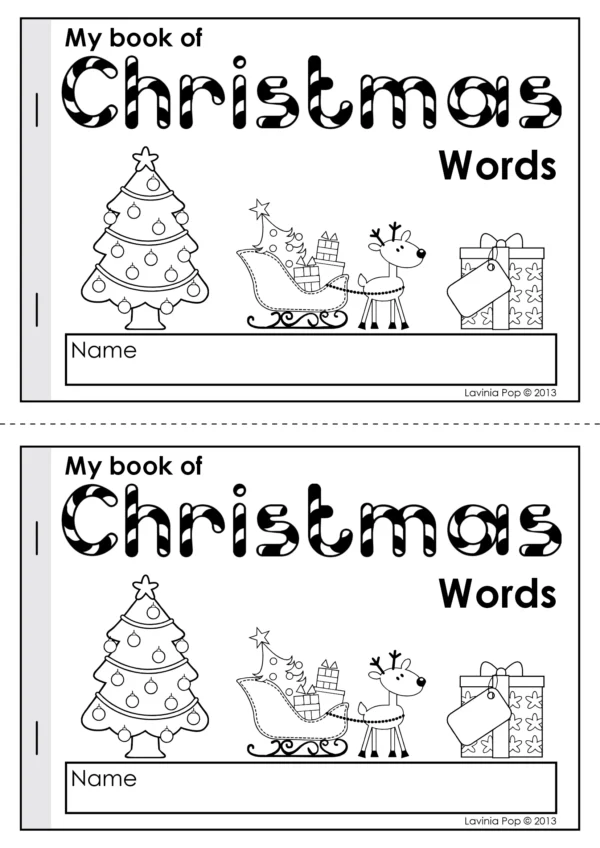 Christmas Vocabulary Writing Booklet