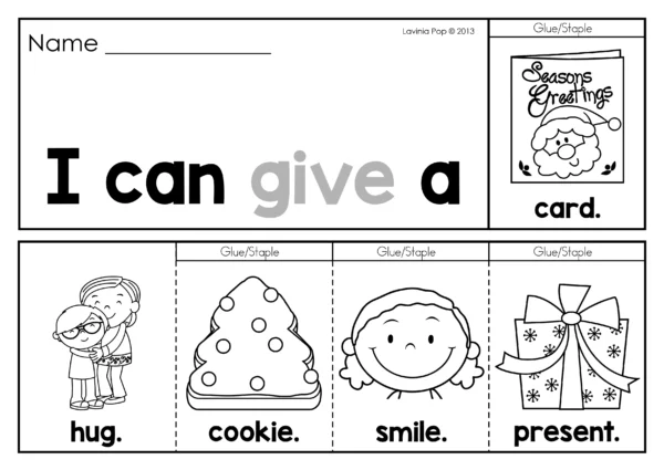 Christmas Sight Word Fluency Flip Books