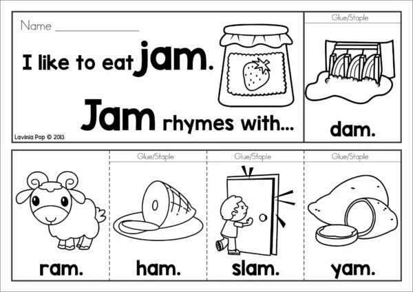 Word Family Flip Books