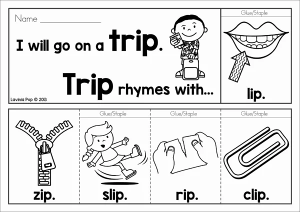 Word Family Flip Books