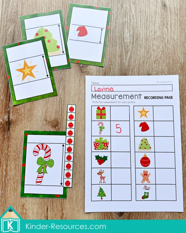 Christmas Math Centers for Kindergarten | Morning Tubs / Bins