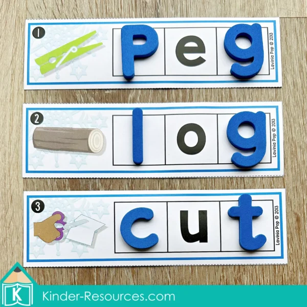 Winter Literacy Centers for Kindergarten | Morning Tubs / Bins