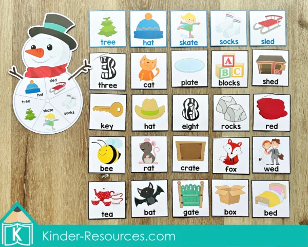 Winter Literacy Centers for Kindergarten | Morning Tubs / Bins
