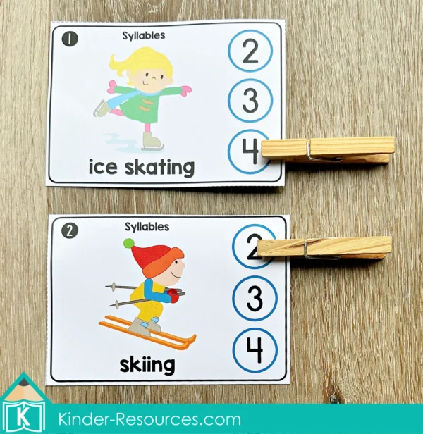 Winter Literacy Centers for Kindergarten | Morning Tubs / Bins