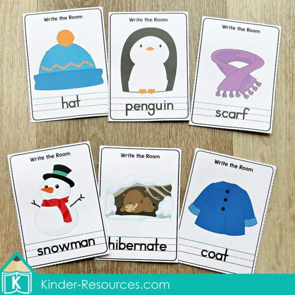 Winter Literacy Centers for Kindergarten | Morning Tubs / Bins