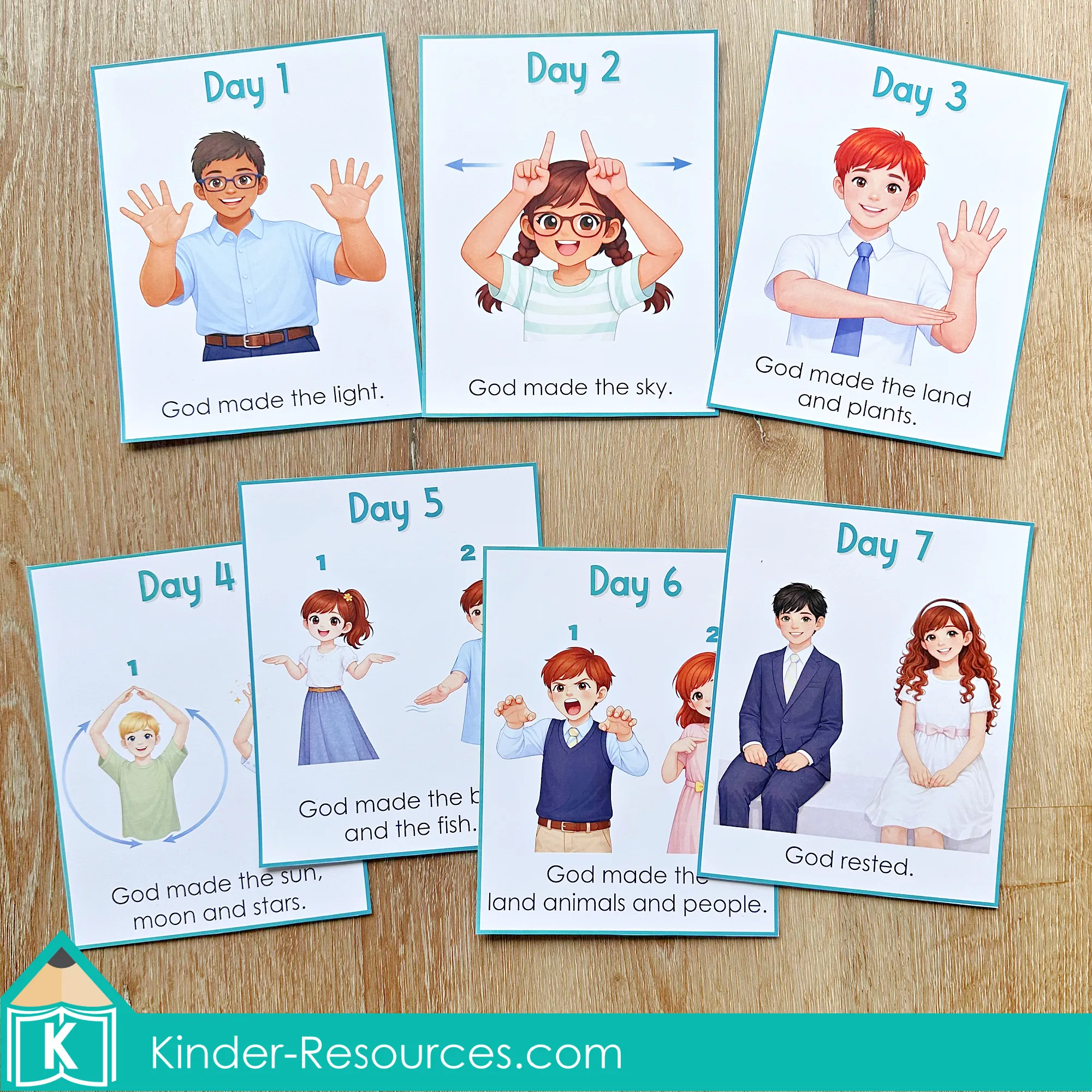 Creation Day 7 Preschool Bible Lesson God Rested