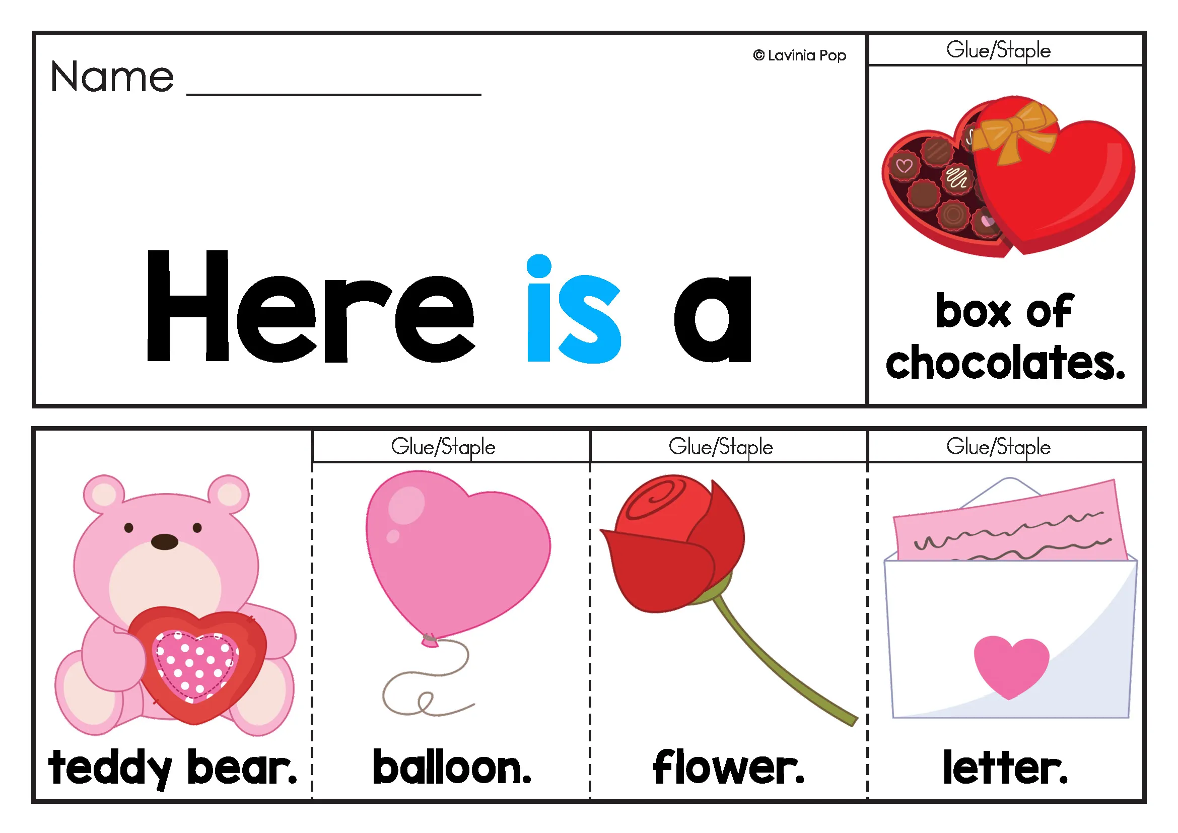 Valentine’s Day Sight Word Fluency Flip Books