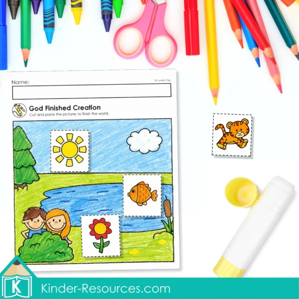 Creation Day 7 Preschool Bible Lesson God Rested