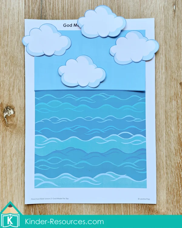 Preschool Bible Lesson God Made the Sky