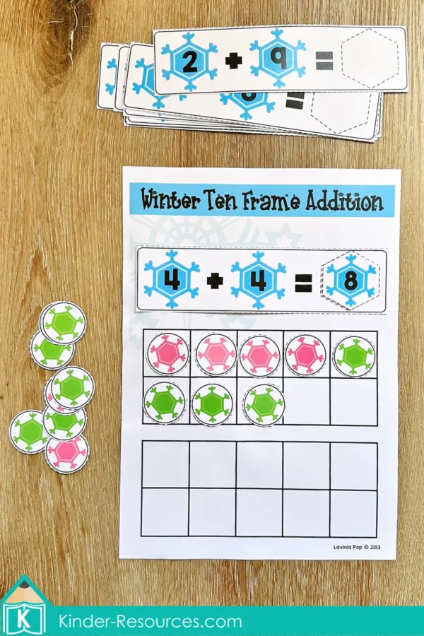 Winter Math Centers for Kindergarten | Morning Tubs