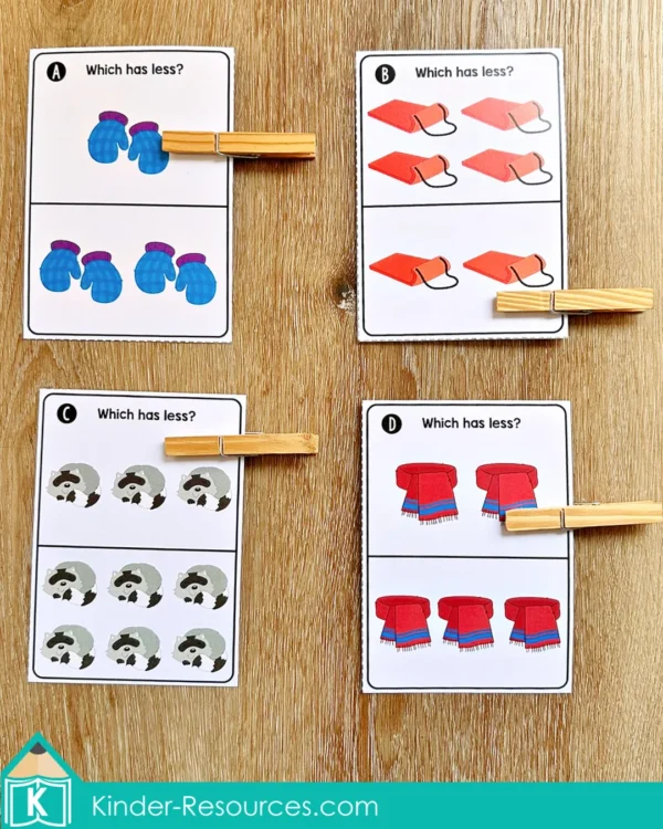 Winter Math Centers for Kindergarten | Morning Tubs