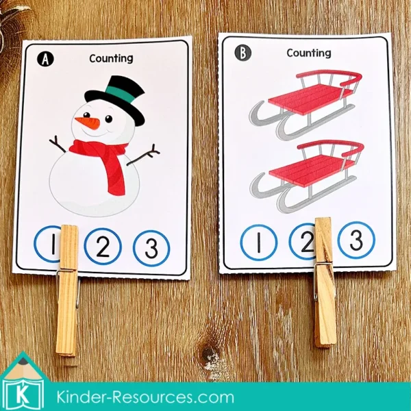 Winter Math Centers for Kindergarten | Morning Tubs