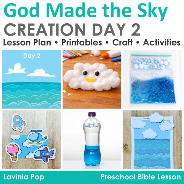 Preschool Bible Lesson God Made the Sky