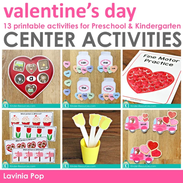 Valentine's Day Centers for Preschool | Morning Tubs