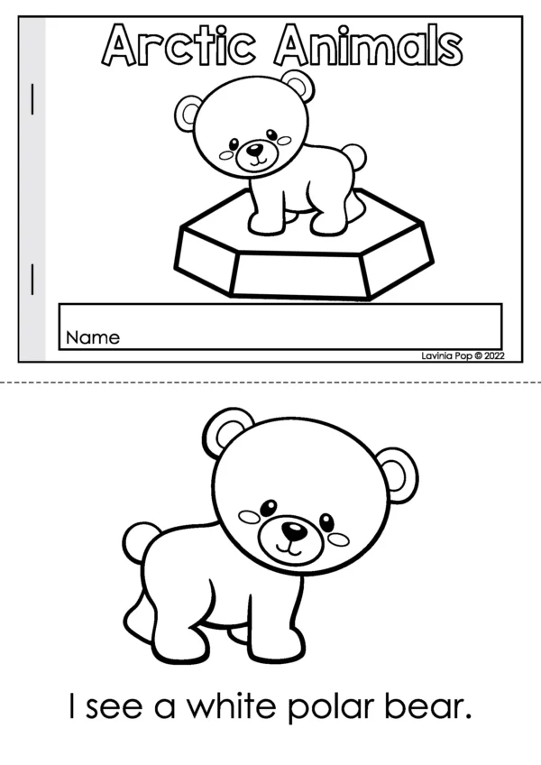 Polar Animals Preschool and Kindergarten Worksheets