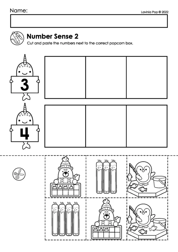 Polar Animals Preschool and Kindergarten Worksheets