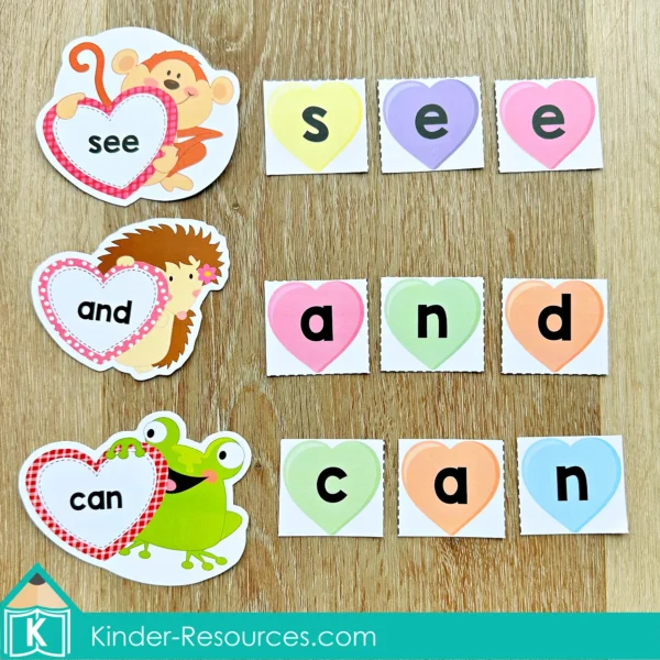 Valentine's Day Literacy Centers for Kindergarten | Morning Tubs