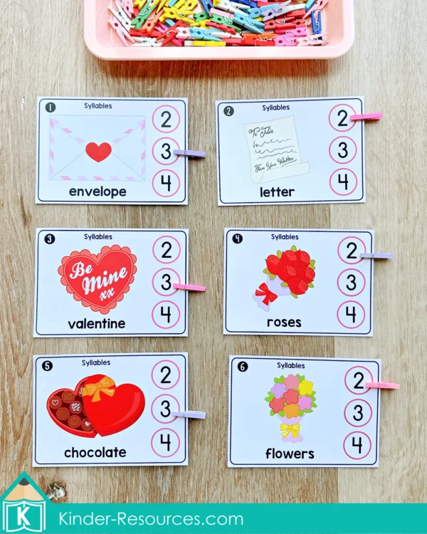 Valentine's Day Literacy Centers for Kindergarten | Morning Tubs