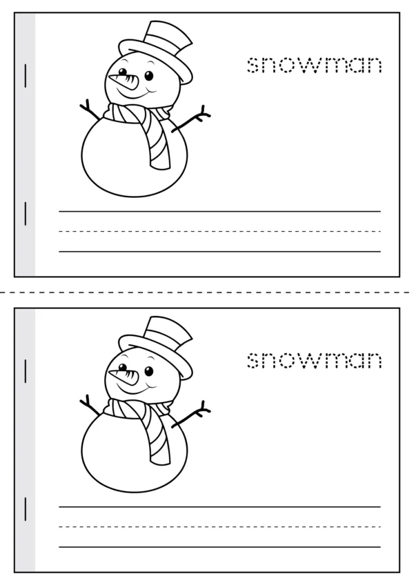 Winter Vocabulary and Writing Booklet