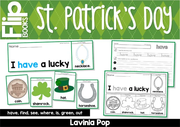 St. Patrick’s Day Sight Word Fluency Flip Books