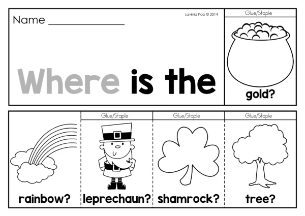 St. Patrick’s Day Sight Word Fluency Flip Books
