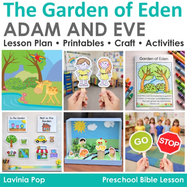 Garden of Eden Adam and Eve Preschool Bible Lesson