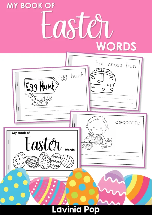Easter Vocabulary Booklet for Kindergarten