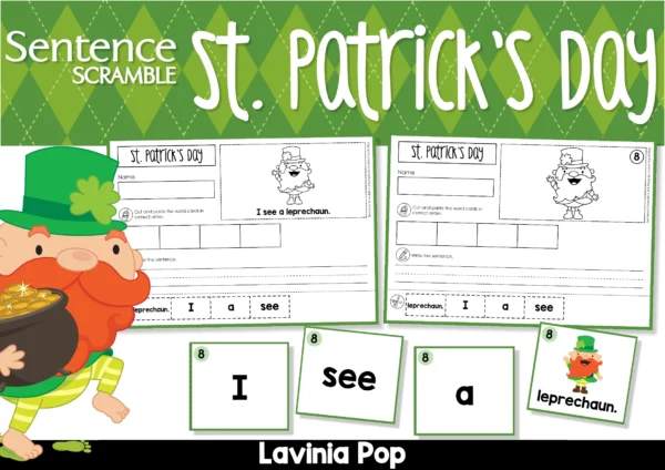 Sentence Scramble Pocket Chart Activity: St. Patrick's Day