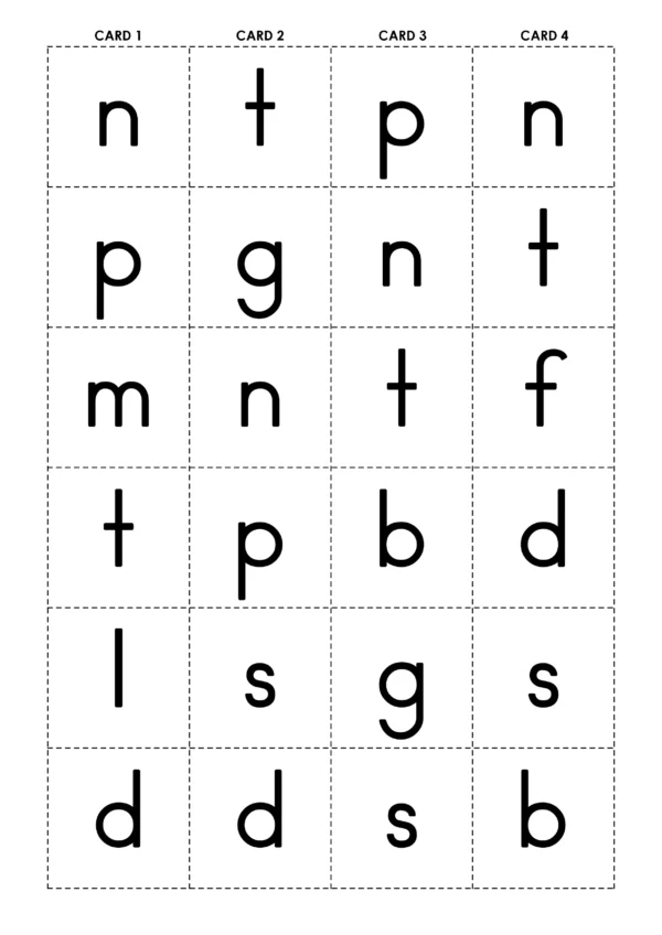 Ending Sounds Center Activity